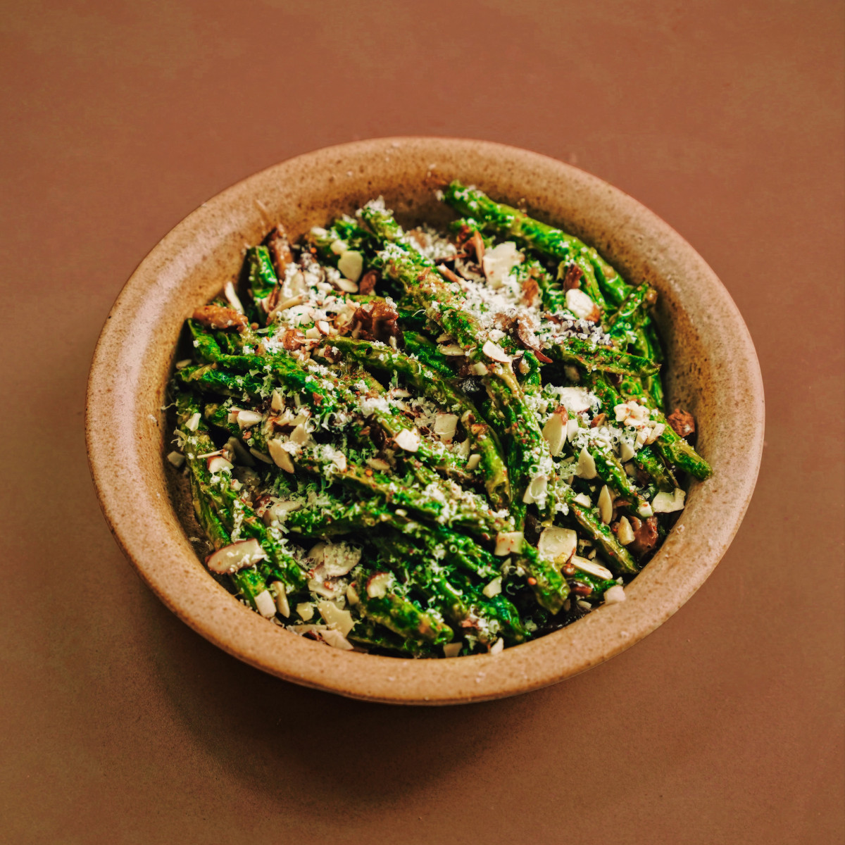 Creamy Green Beans with Miso Mushroom Sauce | Little Fat Boy