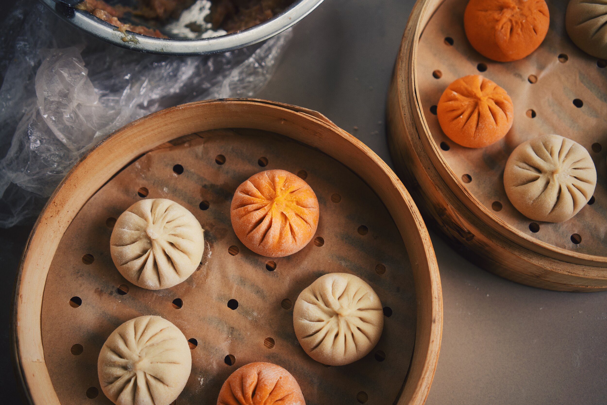 Steamed Buns with Marinated Chicken Thigh | Little Fat Boy